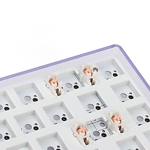 VBESTLIFE 68 Keys Modular Mechanical Keyboard, Wired Gaming Keyboard DIY Kit, 65% Layout, Switch Hot Swap, with Bottom Cotton, Custom Gaming Keyboard()