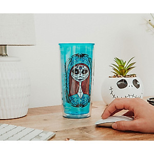 Disney Nightmare Before Christmas Sugar Skulls Plastic Travel Tumbler with Lid