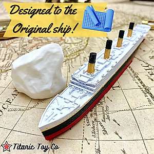 TitanicToyCo RMS Titanic Model Ship or Britannic or Olympic 8" Assembled Titanic Toys For Kids, Historically Accurate Titanic Toy, Titanic Ship, Titanic Cake Topper, Toy Ships, Titanic Boat