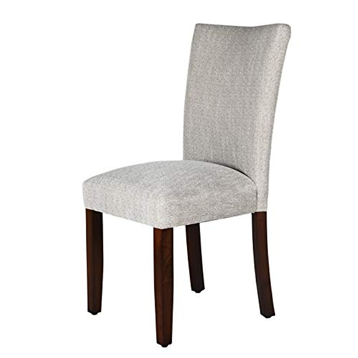 HomePop Parsons Classic Upholstered Accent Dining Chair, Single Pack, Light Grey
