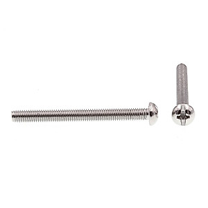 Prime-Line 9004445 Machine Screw, Round Head, Slotted/Phillips Combo, #10-32 X 2 in, Grade 18-8 Stainless Steel, Pack of 50