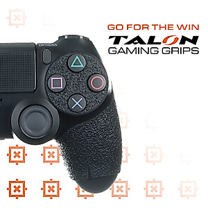 TALON Gaming Grips: GamLokR Collection – Rubber Controller Grip Compatible with Playstation 4 Controllers (Controller Not Included) – Non-Slip PS4 Gamer Grip for Sweaty Hands – Adhesive Grip Skin