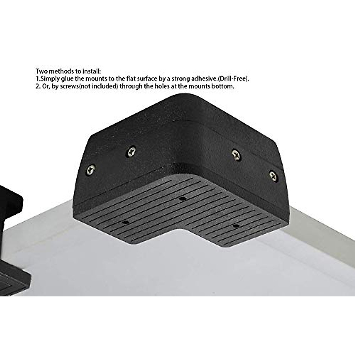 Solar Panel Mounting Brackets Corner Mount Kits Supporting for Framed Solar Panels,Installation On RV Caravan Boats Camper Trailer Marine Motorhome House Roof, Compatible with Renogy Solar Panel