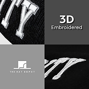 The Hat Depot Law Enforcement 3D Embroidered Hat. (5. Security Beanie)