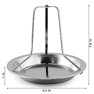 Vertical Stainless Steel Chicken Roaster Rack - Duck Holder Grill Stand Roasting, Sturdy BBQ Barbecue Tray for Oven, Cooking Grill Pan Tool