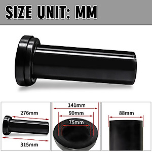 Wall Hung Toilet Extended Pipe Connector Compatible with Geberit 152.438.46.1Toilets and Bidets,Wall Hung Toilet Gasket Included,Wall Hung Toilet Hidden Inlet Connector and Seal,Matte Chrome,