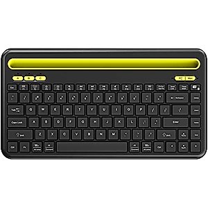 Updated 2023 Version K486 Wireless Bluetooth 5.0 Multi-Device Keyboard for Windows, macOS, iPadOS, Android or Chrome OS, Compact, Compatible with PC, Mac, Laptop, Smartphone, Tablet - Black