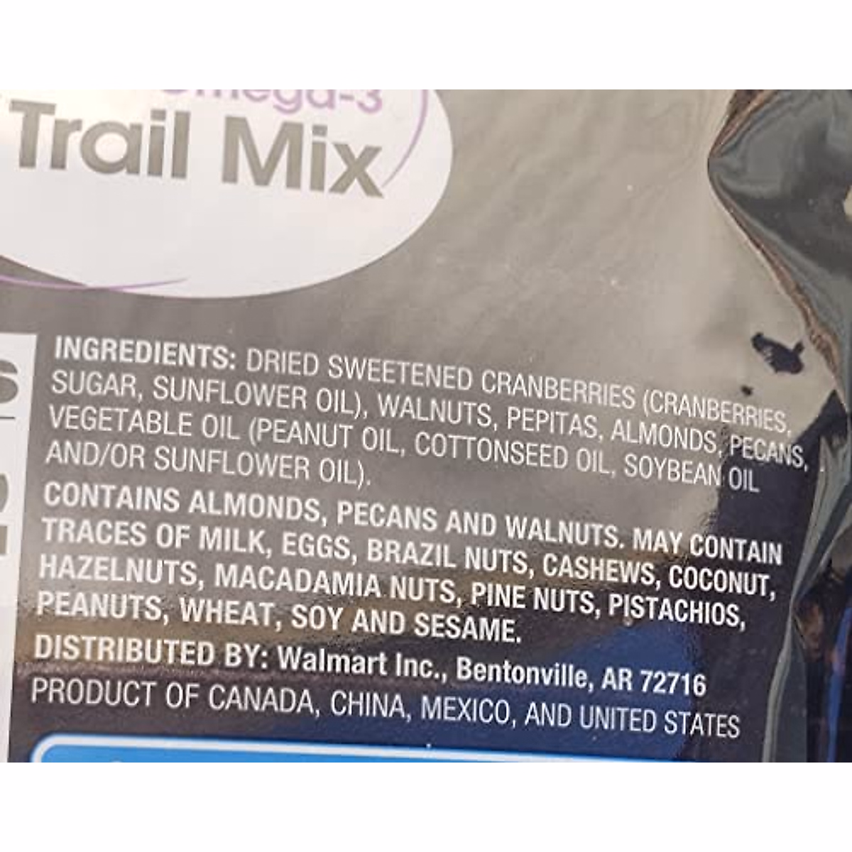 Great Value Omega3 Trail Mix, 22 Oz (Pack of 1)