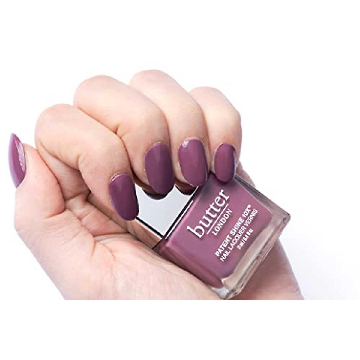 butter LONDON Patent Shine 10X Nail Lacquer, Gel-Like Finish, Chip-Resistant Formula, 10-Free Formula, Cruelty-Free, Polymer Technology, Toff, 0.2 Fl Oz