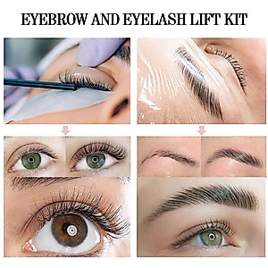 Brow Lamination Kit,Lash Lift and Eyebrow Lamination Kit,Professional Brow & Lash Perm Kit,Fuller & Thicker Brows Long-lasting for 6-8 Weeks,Instant Lifting and Curling,Suitable for Salon & Home Use
