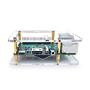 Acrylic Case for Rock Pi 4A/4B Single Board Computer/SBC