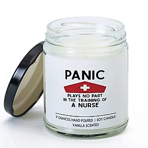 Flairy Land Nurse Vanilla Candle - Plays no Part in The Training - Nurse Assistant Caretaker Nurse Student Graduation Nursery RN Registered Nurse Practitioner