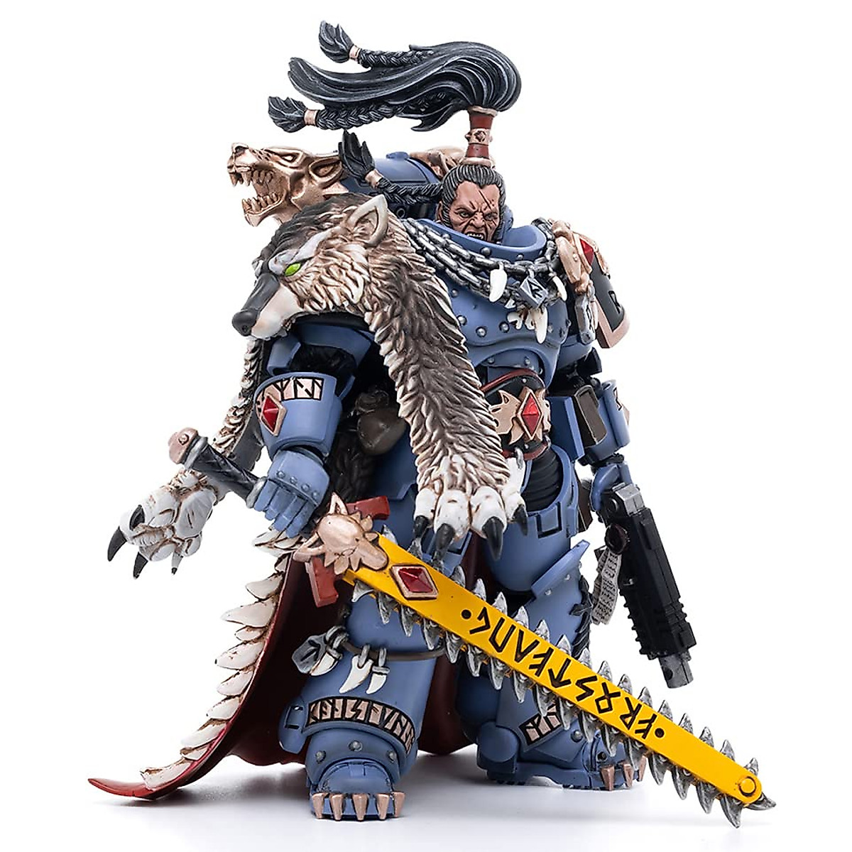JoyToy Warhammer 40,000 1/18 Action Figure Space Wolves Ragnar Blackmane Model