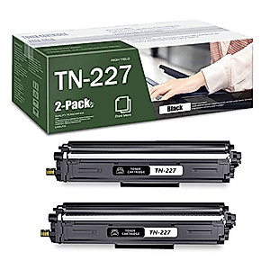EAXIUCE TN227 Black Toner Cartridge 2Pack Compatible TN 227 Replacement for HHLL3210CW HLL3230CDW HLL3270CDW MFCL3750CDW MFCL3710CW Series Printer