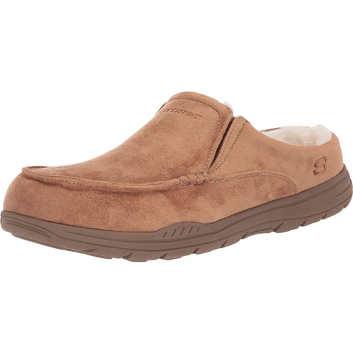 Skechers mens Expected X Verson Slipper, Tan, 11 US