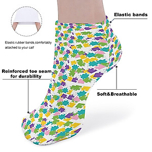 Funny Socks for Women Low Cut Socks Crazy Ghana Kente Cloth Lady Ankle Boat Socks