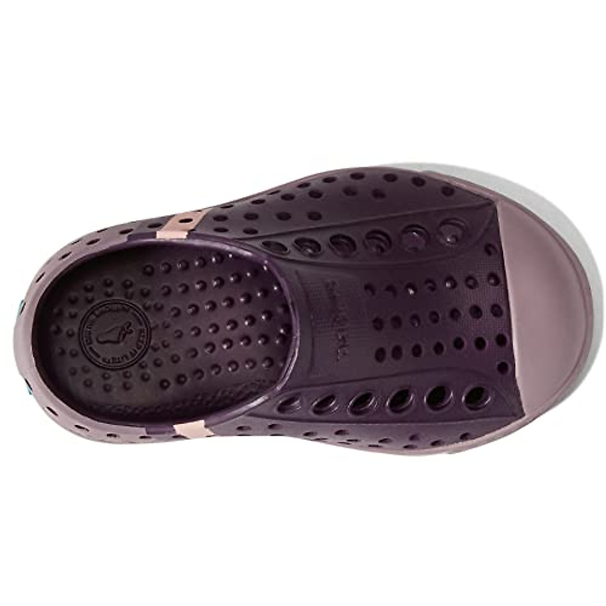 Native Shoes Girl's Jefferson Block (Little Kid/Big Kid) Cosmic Purple/Wildflower Purple/Wildflower Rose Block 1 Little Kid M