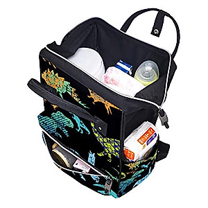 Dino Dinosaur Boys Pattern Diaper Tote Bags Mummy Backpack Large Capacity Nappy Bag Nursing Traveling Bag for Baby Care