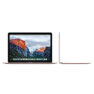 Apple MacBook (MMGL2LL/A) 256GB 12-inch Retina Display (2016) Intel Core M3 Tablet - Rose Gold (Renewed)