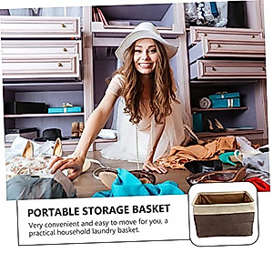 Abaodam 2 Pcs Pet Toy Basket Fabric Bins Toys Storage Organizer Organization and Storage Closet Woven Laundry Basket with Lid Home Storage Organizer Oxford Cloth Shelf Baby Clothing