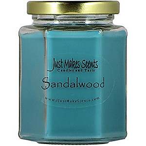 Sandalwood Scented Blended Soy Candle | Hand Poured Candles Made in The USA by Just Makes Scents