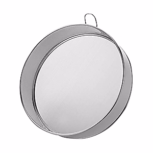 Flour Sieve, Sieve Fine Mesh Kitchen Home Stainless Steel With 80 Mesh Flour Sieve Durable Professional Round(Silver)