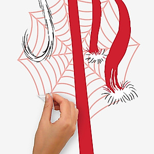 RoomMates RMK5411GM Nightmare Before Christmas Holiday Decal, Red