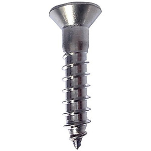 #10 x 1" Flat Head Wood Screws, Phillips Drive, Type 316 Marine Grade Stainless Steel, Partial Thread, Bright Finish, Quantity 25 by Fastenere