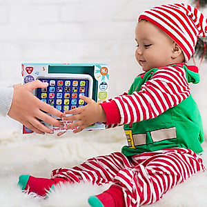 PLAY Spanish & English Learning Tablet for Toddlers 1-3, Kids Bilingual Interactive Alphabet ABC Letters, Words, Color Learning Toys Tablets, Educational Toy for 2+ Year Old Kids Babies 18 Month+