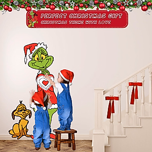 Large Funny Christmas Decorations, Christmas Classic Cardboard Cutouts for Xmas Wall Door Tree Porch Window Decor (Style1)