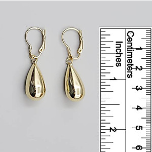 dh&yp Gold teardrop earrings for women，French Style Simple Temperament Water Drop Dangle Earrings for Women, Independent Designer, gift for girlfriend, Mom, Sister