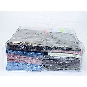 Oreh Homewares X-Large (20" x 23" x 8") Heavy Duty Vinyl Zippered Storage Bags (Clear) for Sweaters, Blankets, Comforters, Bedding Sets (15.9 Gallon) 10-Pack