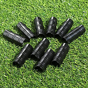 Mtsooning 10PCS 19mm/0.75inch Black Plastic Greenhouse Clips Frame Pipe Tube, Garden Buildings Tube Clip, Snap Net Fixed Pipe Clamps for Greenhouse Banner Frame Shelters