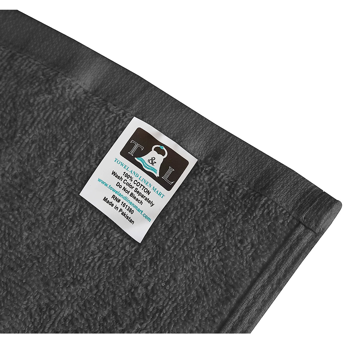 Towel and Linen Mart Grey Salon Towels, Pack of 12 (Not Bleach Proof, 16 x 27 Inches) Highly Absorbent Towels for Hand, Salon, Gym, Beauty, Spa, and Home Hair Care (Grey) 12 Pack