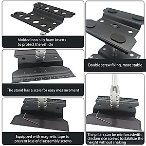 RC Car Repair Work Stand Repair Tool Set 360 Degree Rotation and 523 PCS RC Screws Kit & RC Screwdrivers and Screws Pallet Kit for 1/8 1/10 1/12 1/16 1/18 RC Car Crawler Truck Buggy (Black)