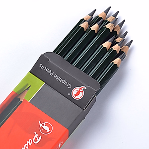 Pasler Professional Graphic Sketching Drawing Pencils 12 Count (8B)