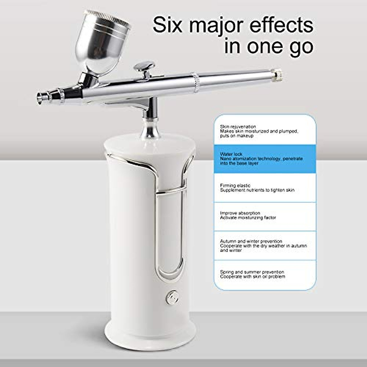 Professional Oxygen Facial Machine, Portable Water Oxygen Sprayer, Face Skin Moisturizing Handheld Oxygen Injection Machine, Water Oxygen Airbrush