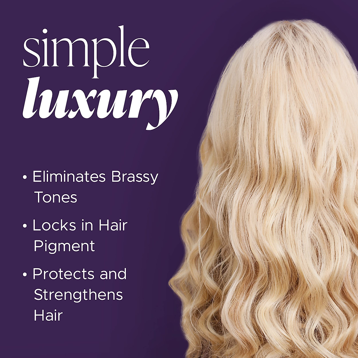 Herbalosophy 2 x 16.9 Fl Oz Purple Shampoo & Conditioner Set for Blonde and Gray Hair, with 3.38 Fl Oz Hair Serum, Eliminates Brassy and Yellow Tones