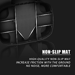 TYYPS 13 Gallon Black Stainless Steel Trash Can with Lid and Inner Plastic Bucket, 50 Liter Capacity, 13" x 13" x 15"