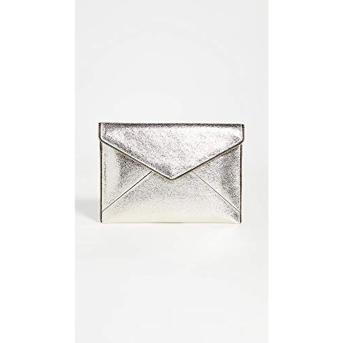 Rebecca Minkoff Women's Leo Clutch, Champagne, Gold, Metallic, One Size