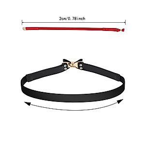 Tatuo 3 Pieces Women Skinny Waist Belt Thin Stretchy Bow Belt for Dress, 3 Colors (Set 1)