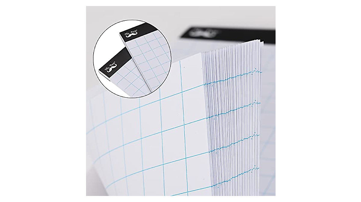 Mr. Pen 2x2 Graph Paper Pad | 8.5x11, 55 Sheets, 0.5 Grid