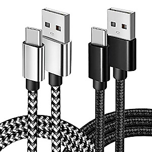 USB Type C Charger Cable 2pack 6ft Fast Quick Charging Cords for Tablets Samsung Tab A 10.1(2019),10.5(2018),A7 10.4(2020),Tab S6/Lite S4 S3;Kindle Fire HD 10(9th),8(10th);Phones Galaxy A51 S9 S10E