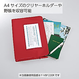 Kokuyo F-VBF230S Classical Pouch, A4 Case, Sepia