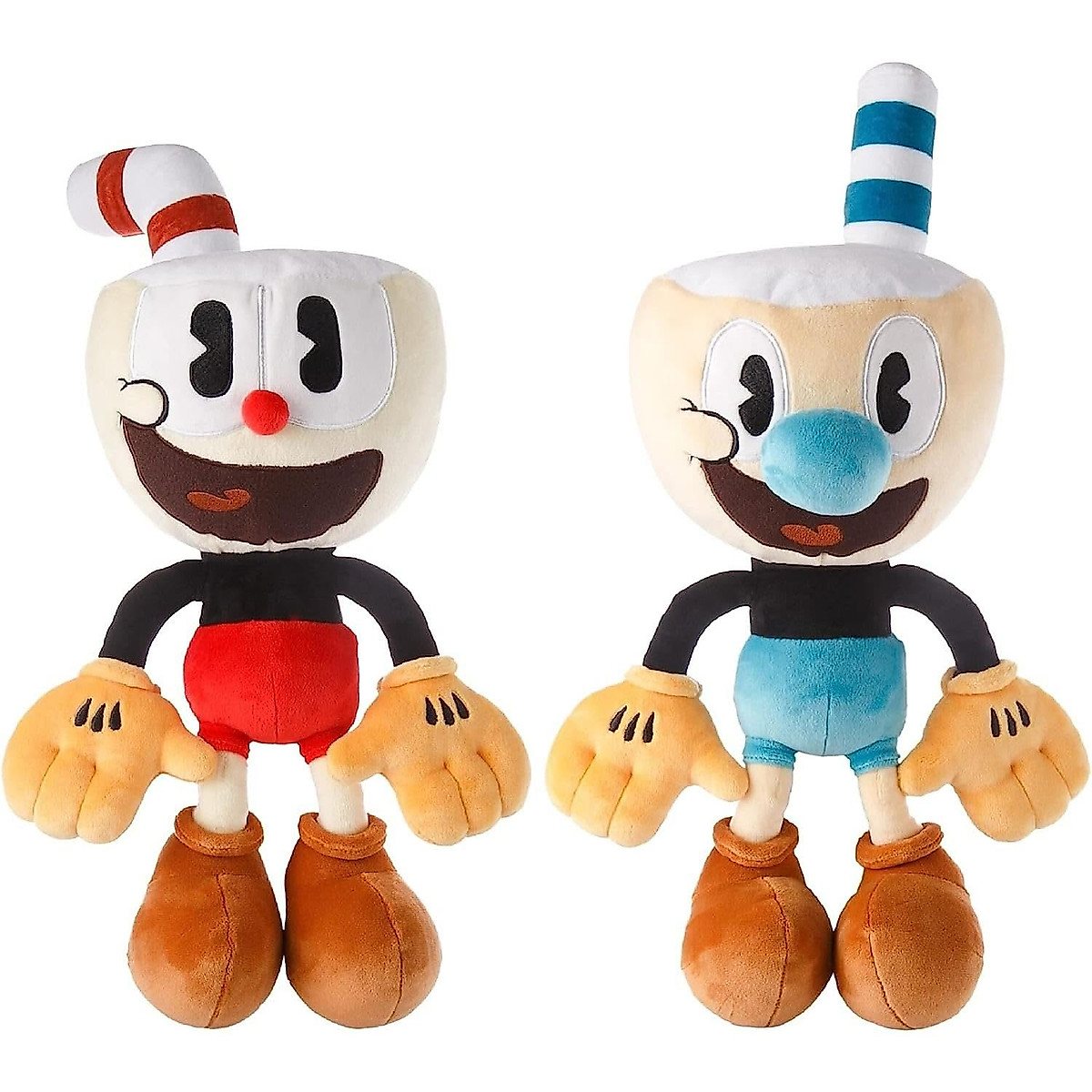 Cuphead & Mugman Bundle 15-Inch - Plush Toy -Super Soft & Huggable Stuffed Doll of The Popular Video Game Character for Kids & Fans of All Ages - Perfect for Collectors and Gamers –Officially Licensed