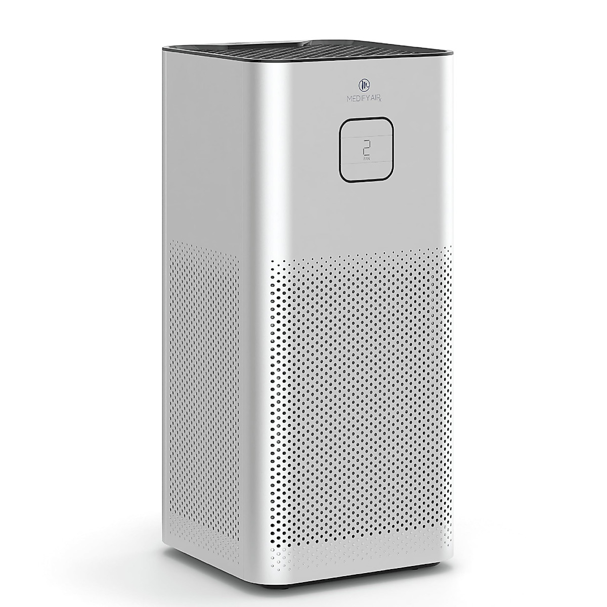 Medify MA-50 Air Purifier with H13 True HEPA Filter with UV | 1100 sq ft Coverage | for Smoke, Smokers, Dust, Odors, Pollen, Pet Dander | Quiet 99.9% Removal to 0.1 Microns | Silver, 1-Pack