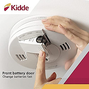 Kidde Smoke & Carbon Monoxide Detector, Hardwired Interconnect, Combination Smoke & CO Alarm with Battery Backup, Voice Alerts