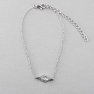 Dainty Evil Eye Bracelet Sterling Silver Bracelets