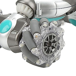 Alomejor Remote Control Car Toy, 2.4Ghz RC Stunt Car 360 Degrees Rotation ABS Electronic Component for Home (Green)