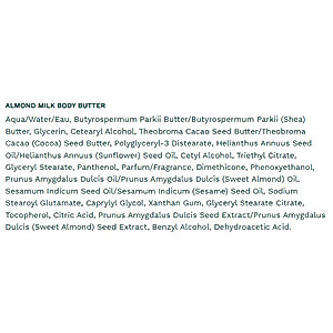 The Body Shop Almond Milk and Honey Body Butter – Hydrating & Moisturizing Skincare for Dry and Sensitive Skin – Hypoallergenic – 1.7 oz